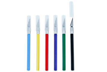Excel Hobby Tools 16030 K30 Rite-Cut Knife (6 Assorted Colors w/ Safety Cap)