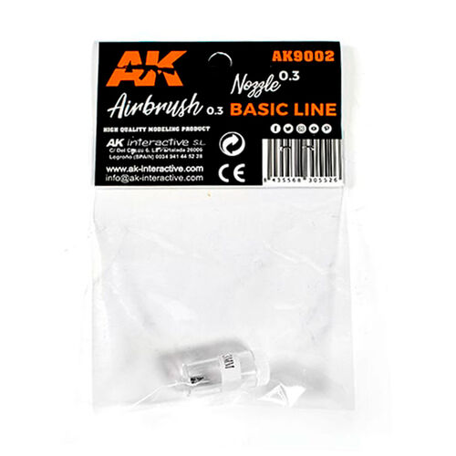 AK-Interactive 9002 0.3 Nozzle (Airbrush Basic Line 0.3)
