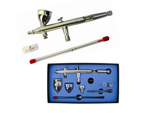 Adler AD-7790 Aerograf dwufunkcyjny 0,3mm + dodatkowa dysza 0,2mm