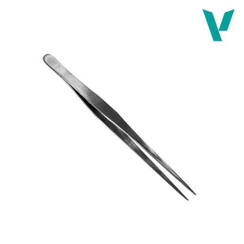 Vallejo T12008 Straight Tip Stainless Steel Tweezers (175mm)