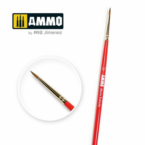 AMMO of Mig Jimenez 8713 1.7 AMMO Marta Kolinsky Brush