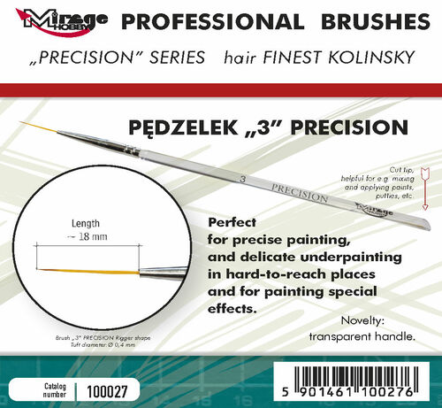 Mirage-Hobby 100027 Brush "3" PRECISION KOLINSKY