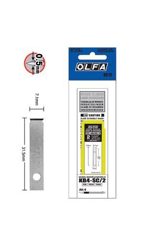 Olfa KB4SC2 Ostrza typu cyklina do skalpeli Olfa AK-1 i AK-4