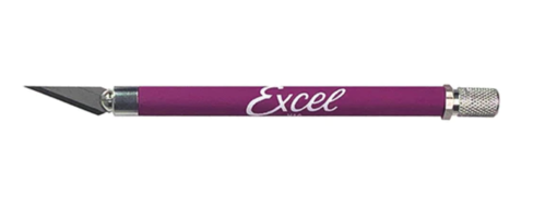 Excel Hobby Tools 16025 K18 Purple Grip-On Knife w/ Safety Cap