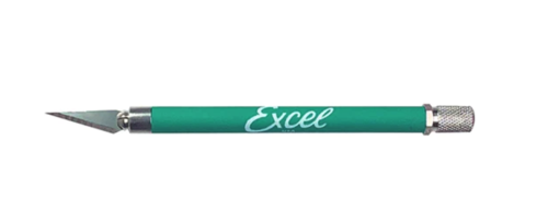 Excel Hobby Tools 16022 K18 Grip-On Knife Green w/ Safety Cap