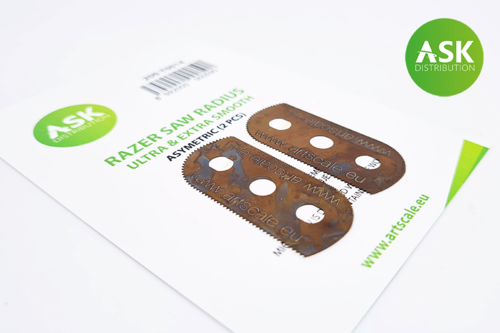 Art Scale Kit T0014 ASK Razor Saw Radius - ultra & extra smooth asymmetric 100/65 teeth 2 pc.