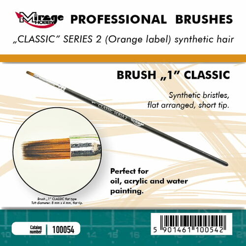 Mirage-Hobby 100054 Brush "1" Classic Series 2 (Orange label)