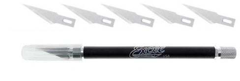 Excel Hobby Tools 19018 K18 Grip-On Knife w/5 #20011Blades and Safety Cap
