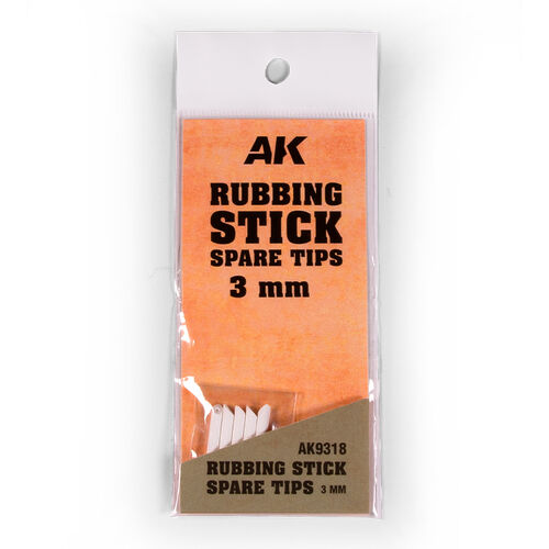 AK-Interactive 9318 Rubbing Stick Spare Tips 3 mm