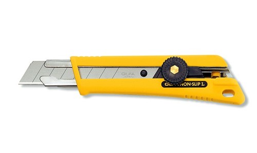 Olfa NOL1 HandSaver Cushion Grip Heavy-Duty Ratchet-Lock Utility Knife (NOL-1)
