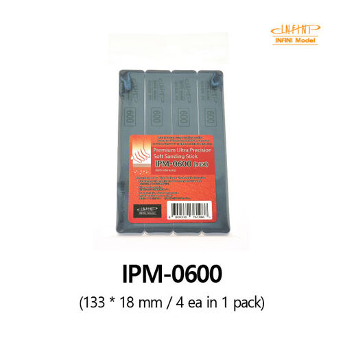Infinimodel IPM0600 Premium Soft Sanding Stick (Matador) #0600 (4 pcs)