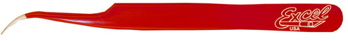 Excel Hobby Tools 30426 Slant Point Tweezers (Red)