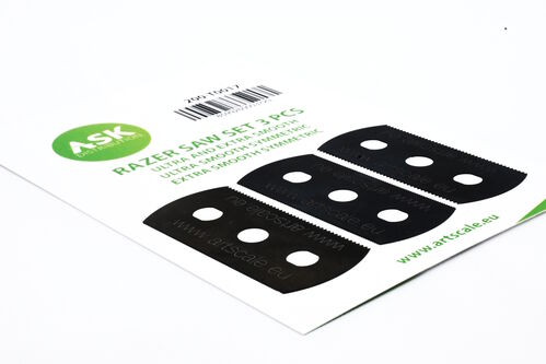 Art Scale Kit T0017 Razer Saw Set 3 pcs - Ultra And Extra Smooth And Ultra Smooth Symmetric And Extra Smooth Symmetric