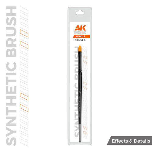 AK-Interactive B015 AK Synthetic Brush - Filbert 4