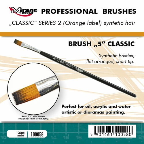Mirage-Hobby 100058 Brush "5" Classic Series 2 (Orange label)
