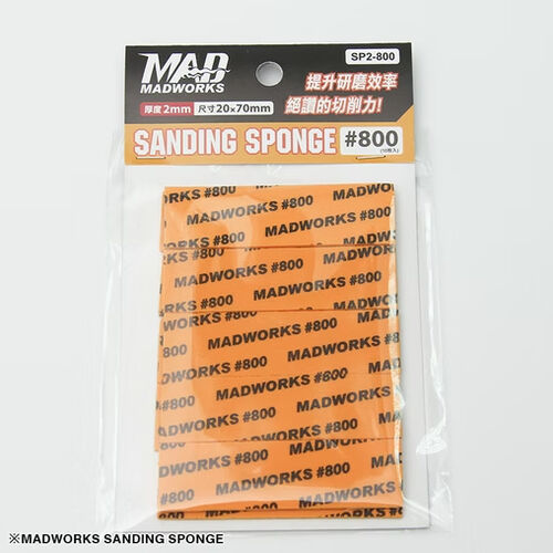 Madworks SP2-800 2MM Sanding Sponge #800 (10 pcs)