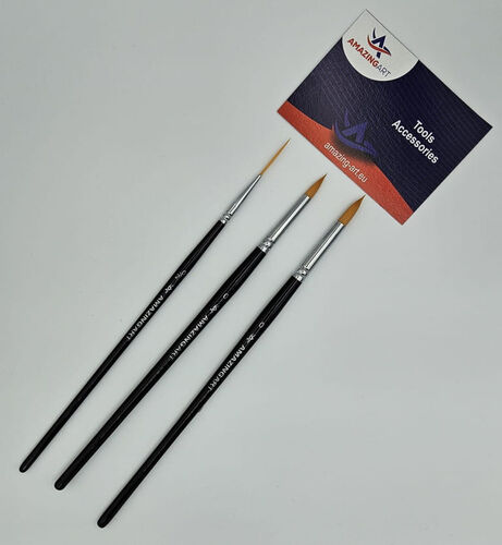 Amazing Art 40252 Set Of 3 Brushes 0, 0, 2/0