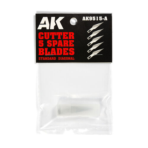 AK-Interactive 9515-A Standard Diagonal (5 Spare Blades) Replacement