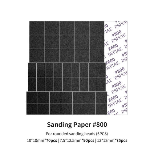 DSPIAE MSP-ES08 Sanding Paper 800 Grit (For Rounded Sanding Heads) (5pcs)