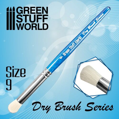 Green Stuff World 2956 Dry Brush - Size 9 BLUE SERIES