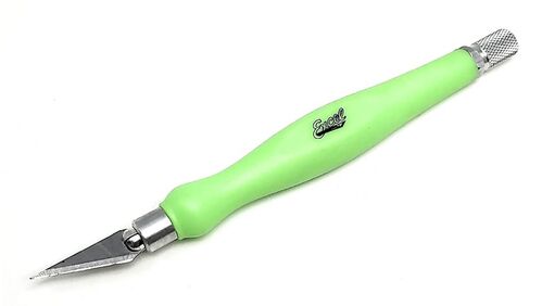 Excel Hobby Tools 16027 K26 Knife Contoured Rubber (Green Grip)