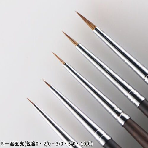 Madworks GM-01 Madworks x Grandarts ProModel Premium Pure Kolinsky Detail Brushes Set (0, 2/0, 3/0, 5/0, 10/0 )