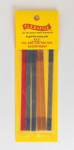 Flex-I-files 321 Coarse Grit - 150 / 280 / 320 / 600 Grit Assortment (6 pcs)