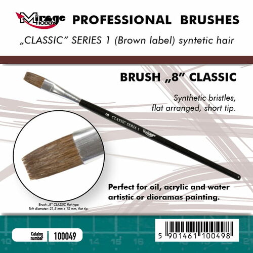Mirage-Hobby 100049 Brush "8" Classic Series 1 (Brown label)