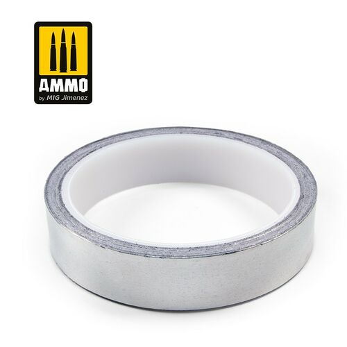 AMMO of Mig Jimenez 8251 ALUMINIUM TAPE 20 mm x 10 m (0.78 in x 32.8 ft)