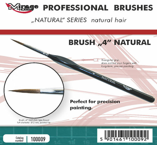 Mirage-Hobby 100009 Brush "4" NATURAL