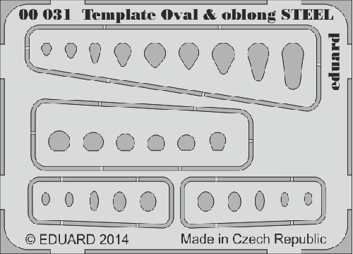 Eduard 00031 Template ovals & oblong STEEL tool