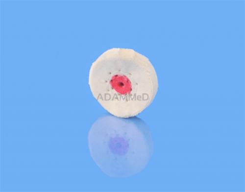Adammed A416b-E Szczotka flanelowa biała 25mm