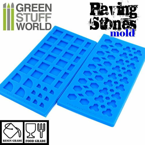 Green Stuff World 1508 Paving Stone Silicone mold