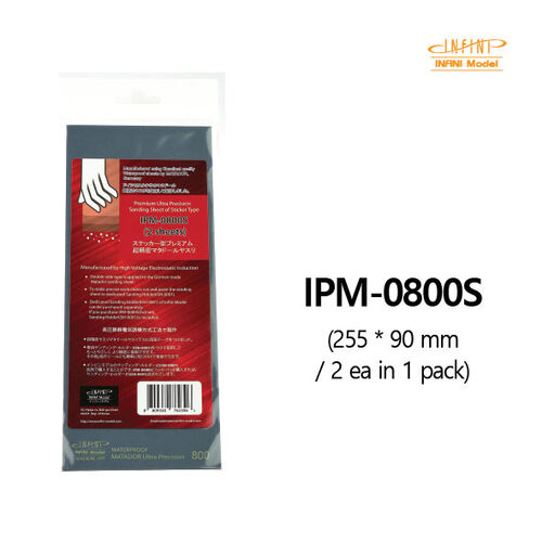 Infinimodel IPM0800S Sanding Sheet of Sticker type #800 (2 pcs)