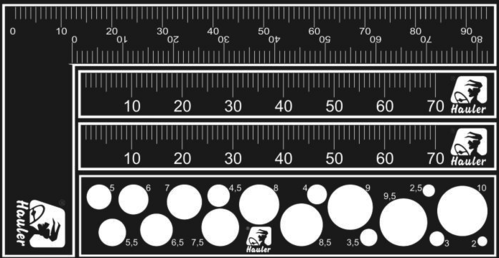 Hauler QT006 try square, rule and circle template