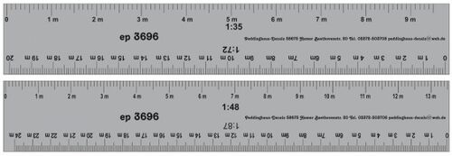 Peddinghaus-Decals 3696 Paper Scale Rulers
