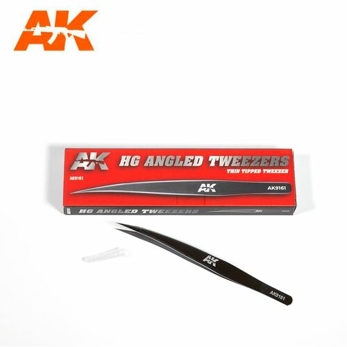 AK-Interactive 9161 HG Angled Tweezers 01 Thin Tipped