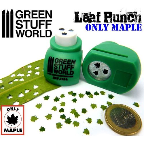 Green Stuff World 1414 Leaf Punch Medium Green