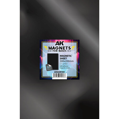 AK-Interactive MAGNET001 Magnetic Sheet For Bases 300x200mm