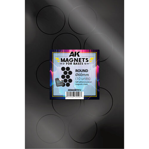 AK-Interactive MAGNET012 Round Magnet For Bases Ø60mm (10 Units)
