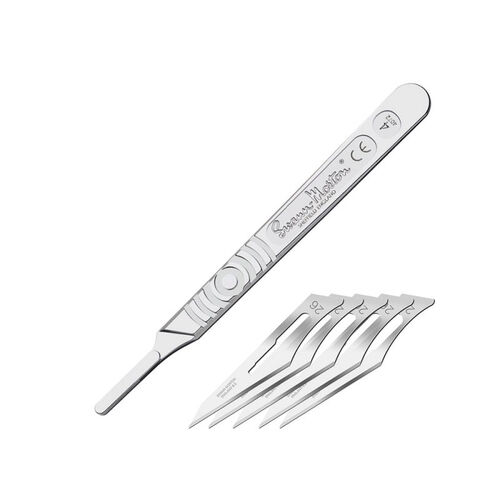Shesto PKN9220 #4 Scalpel Handle & #26 Blades x 5