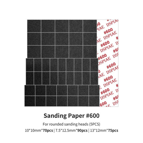 DSPIAE MSP-ES06 Sanding Paper 600 Grit (For Rounded Sanding Heads) (5pcs)