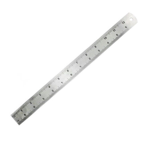 Shesto PRU3012 Scale Steel Ruler 12” - 1/12th and 1/24th scale