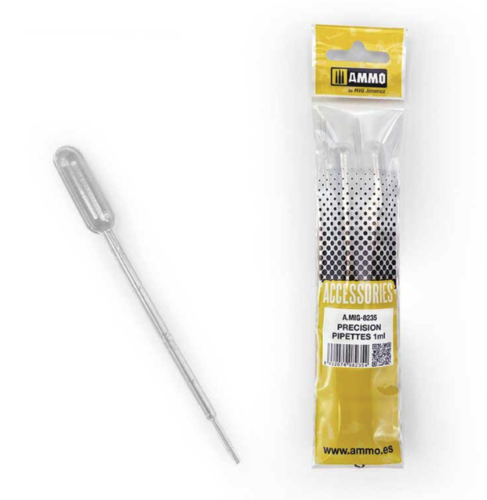 AMMO of Mig Jimenez 8235 Small Pipettes 1mL (0.03 oz) – 4 pcs