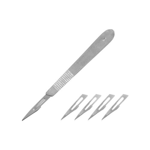 Shesto PKN1214-3-11 Scalpel Set Stainless Steel (Handle No.3 & 5 Blades)