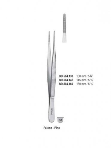 Falcon 500160 Pęseta anatomiczna ząbkowana Standard 160mm