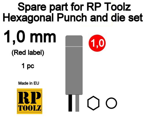 RP TOOLZ RP-PDRD10 Spare part for RP Toolz Hexagonal punch and die set 1,0