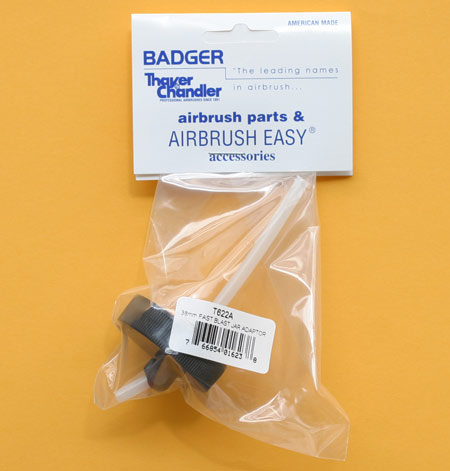 Badger T622A 38mm Fast Blast (All Plastic) Jar Adaptor fits T&C, & Paasche You Cut To Length