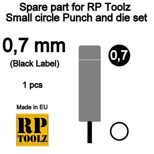 RP TOOLZ RP-PDBK07 Spare part for RP Toolz Small circle punch and die set 0,7