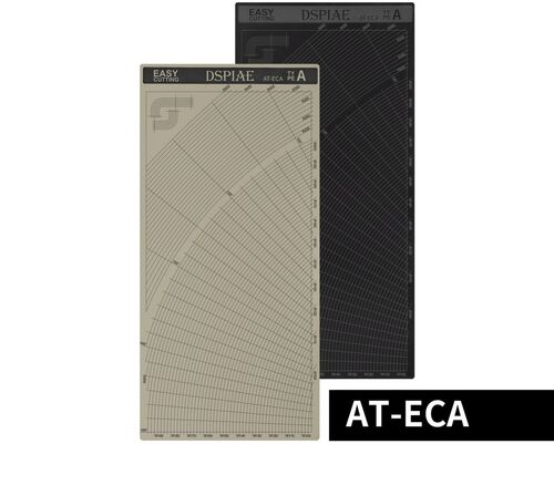DSPIAE 56958 AT-ECA Masking Tape Cutting Mat type A, 110x233 mm (Arc Patterns)